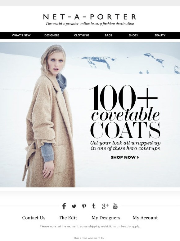 Net-A-Porter: It’s time to find your perfect coat | Milled