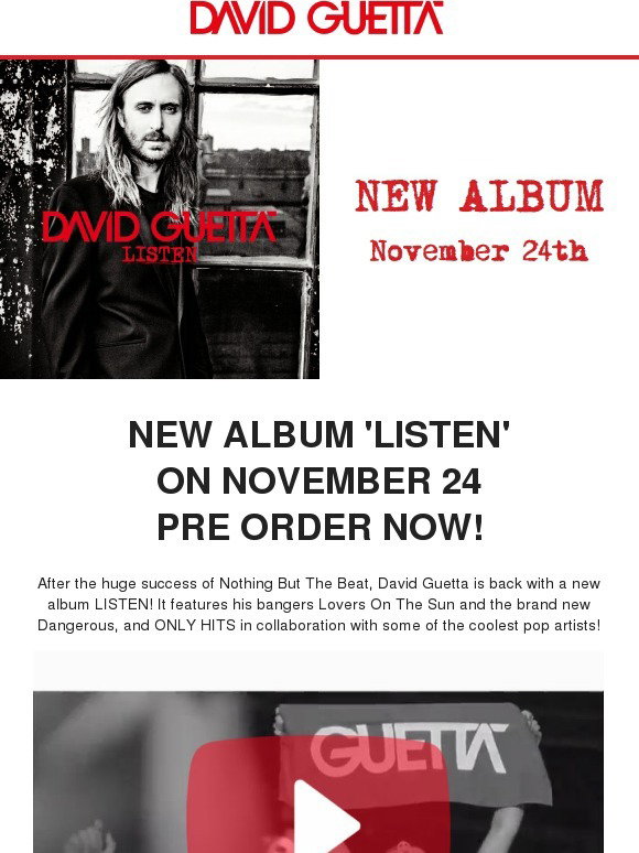 David Guetta: David Guetta: New Album, New Single! (Monde) | Milled