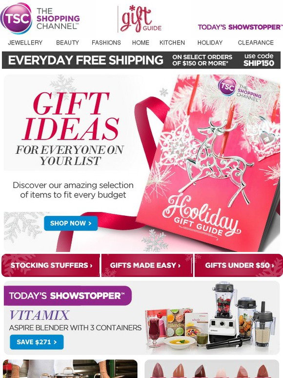 The Shopping Channel: NEW! TSC Holiday Gift Guide | Milled