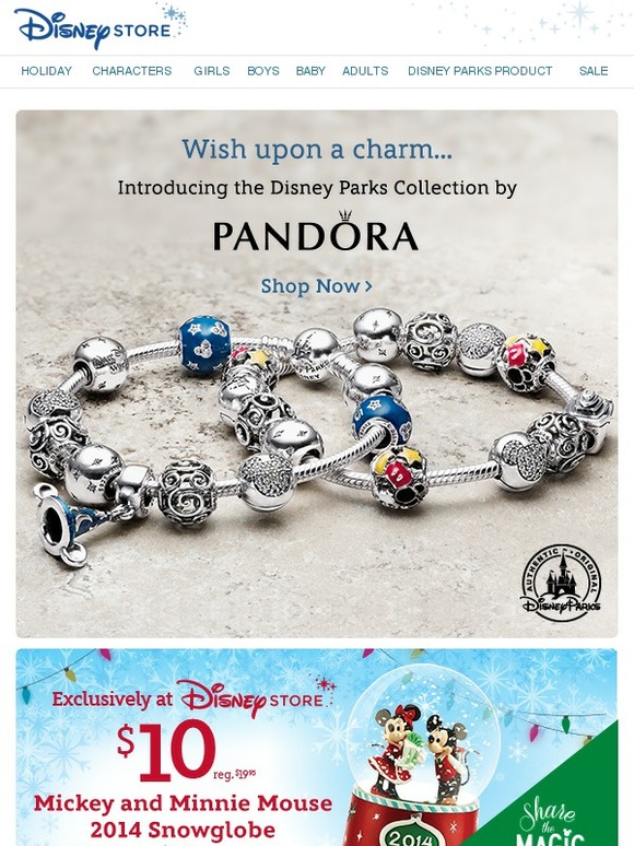 Disney Store: New! Disney Parks Collection by PANDORA | Milled