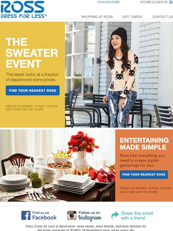 Ross: Sweaters you'll love for less | Milled