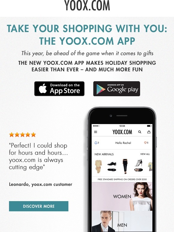 YOOX: Get inspired by the new yoox.com app | Milled