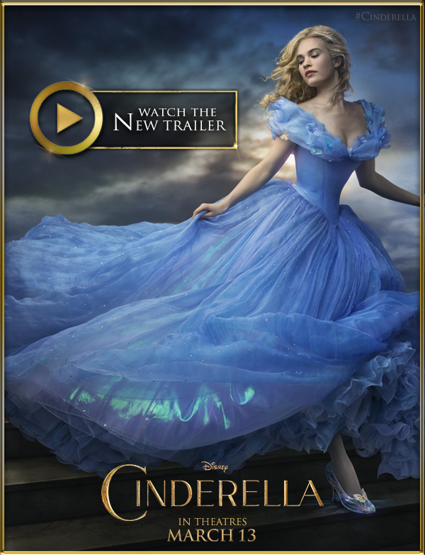 Disney Store: Watch the new trailer for Disney's live action CINDERELLA ...