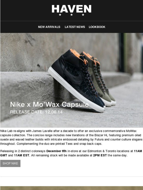 Haven: Exclusive Sneaker Releases | Nike Tier Zero, New Balance, Common ...