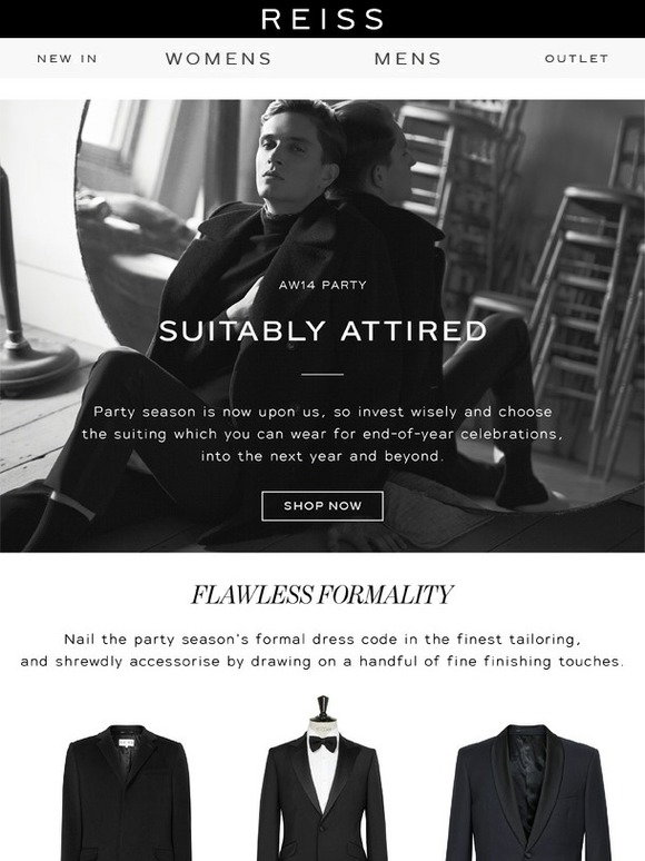 Reiss: A Bold Entrance: The Best Dressed Guest | Milled