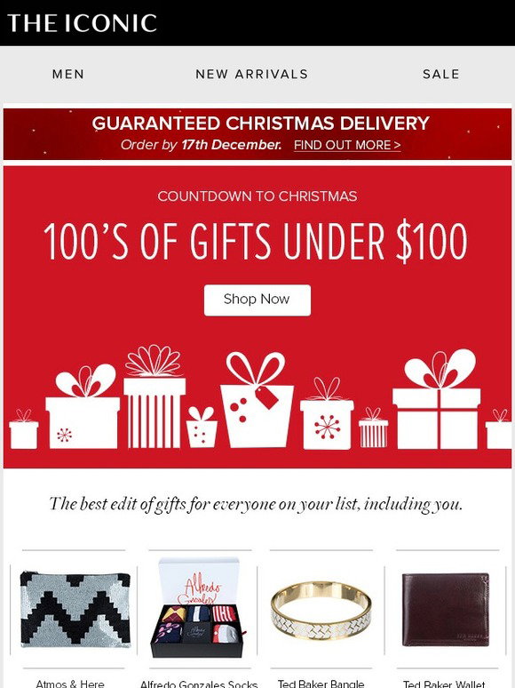 The Iconic: Gifting Edit: 100's of Gifts under $100 | Milled