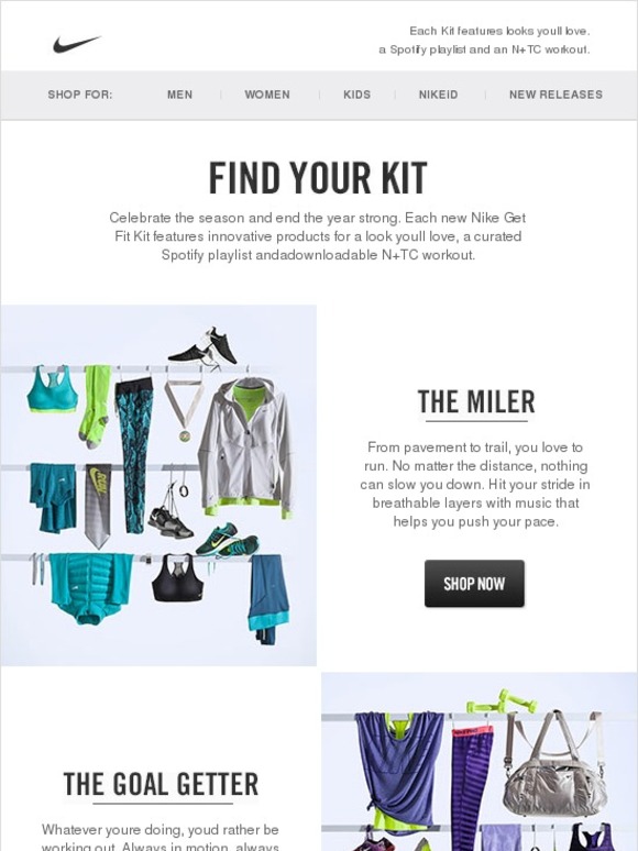 NIKE: Find Your Nike Get Fit Kit | Milled