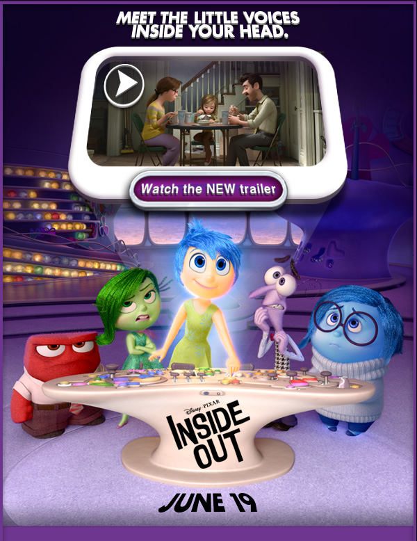 Disney Store: Watch the brand new trailer for Disney/Pixar's Inside Out ...