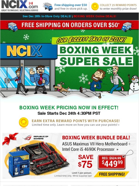 NCIX: NCIX's BOXING WEEK SUPER SALE NOW LIVE! Don't Wait, Door Crashers ...