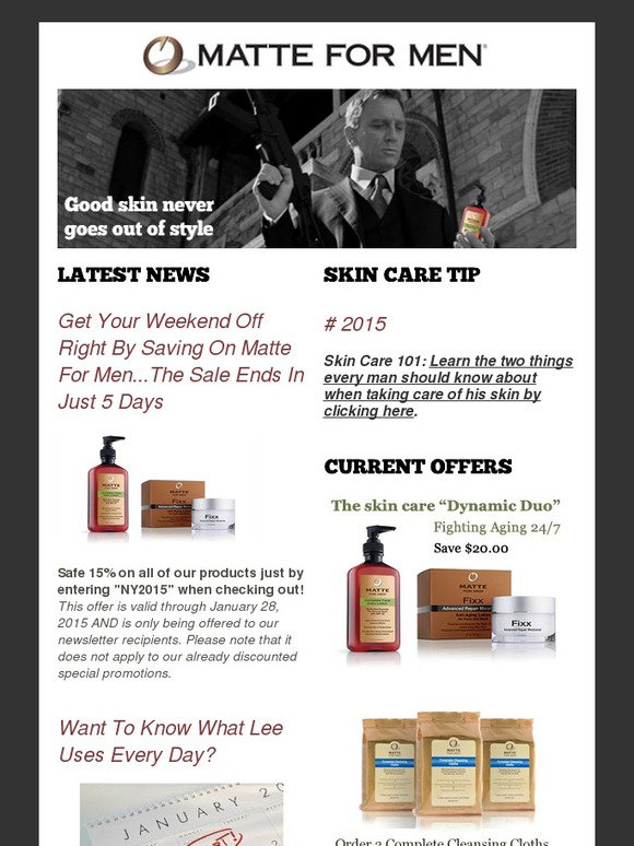 Matte For Men: 5 Days Left To Save Big (And Look Great) | Milled