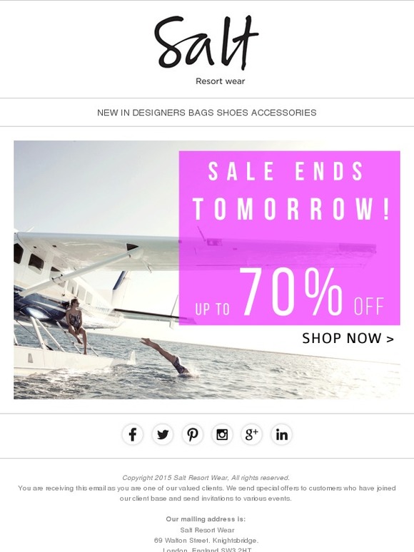 Salt Resort Wear: Hurry! Sale Ends Tomorrow! | Milled