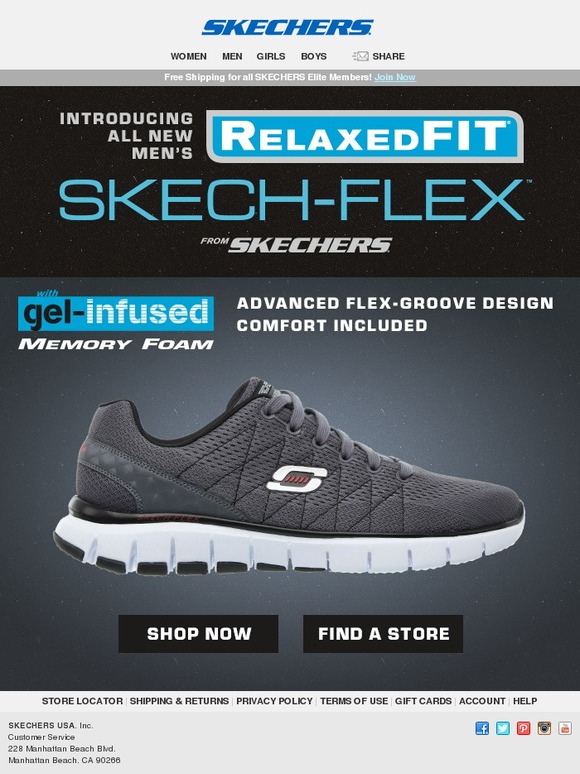 Skechers: Men's SKECH-FLEX - The ultimate in comfort | Milled