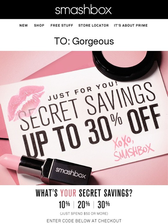 Smashbox: ♥ Last Day! Mystery Valentine's savings for you gorgeous | Milled