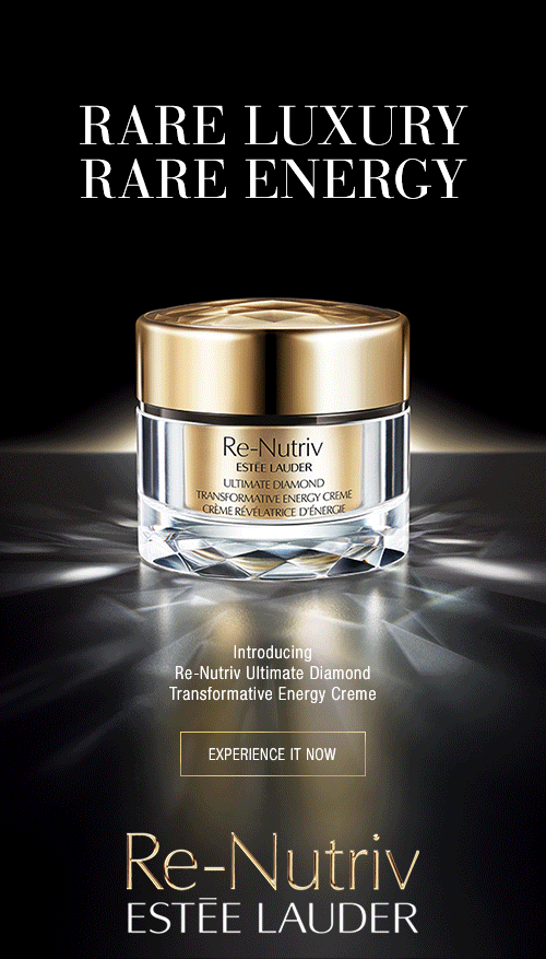 Estée Lauder: Introducing Re-Nutriv Ultimate Diamond Creme. Rare Luxury ...