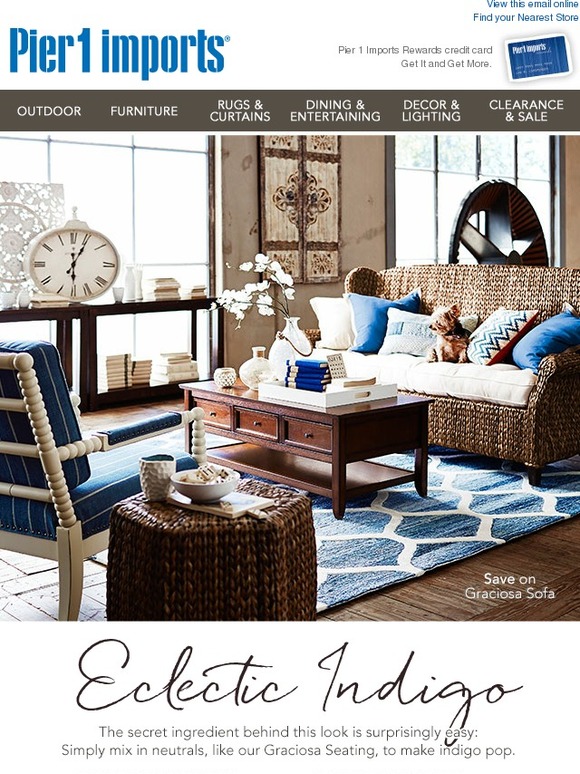 Pier 1: Trend alert: Eclectic Indigo. | Milled