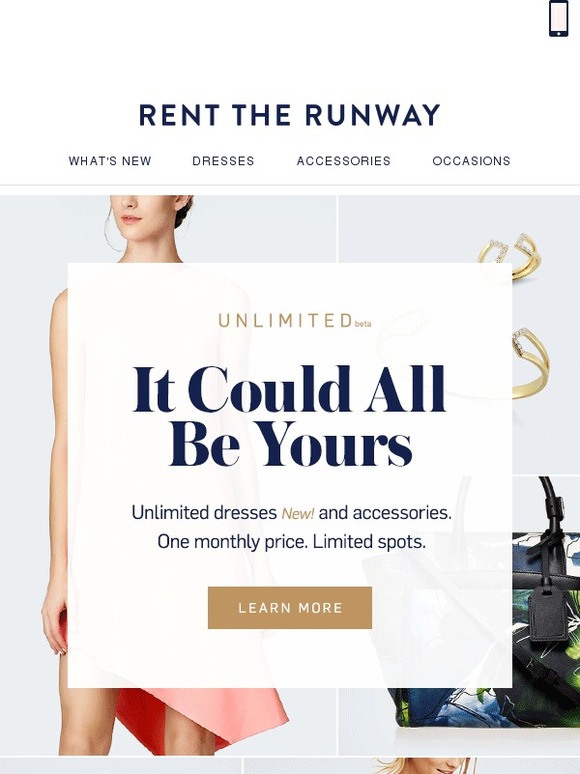 Rent the Runway: NEW: A Subscription to Unlimited Dresses | Milled