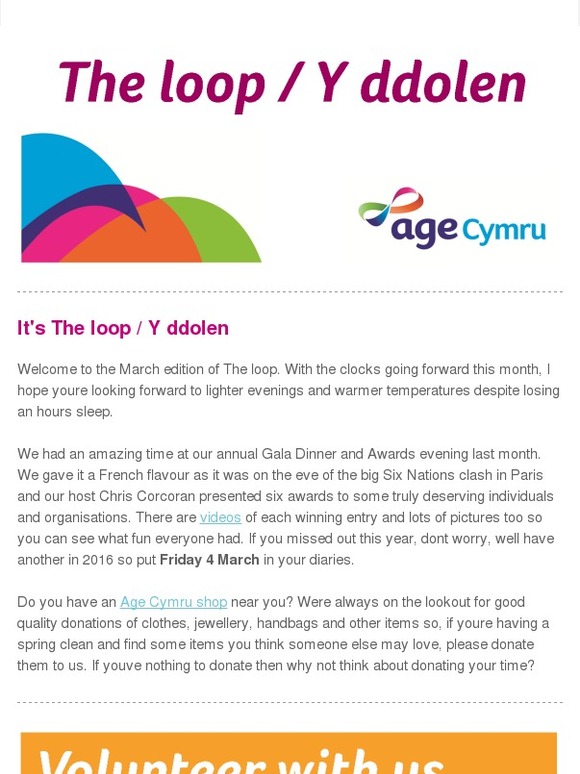Age UK: Welcome to The loop / Y ddolen | Milled