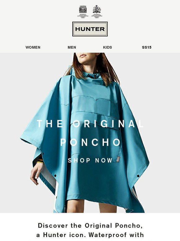 Hunter Boots: Hunter Icon: The Original Poncho | Milled
