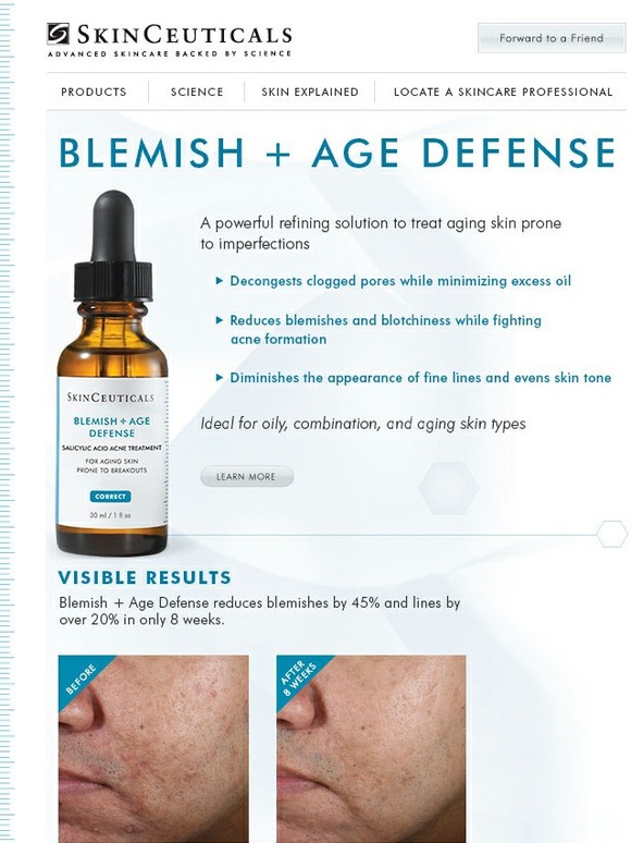 Skinceuticals: LAST DAY! Enjoy a Blemish + Age Defense Sample With All ...