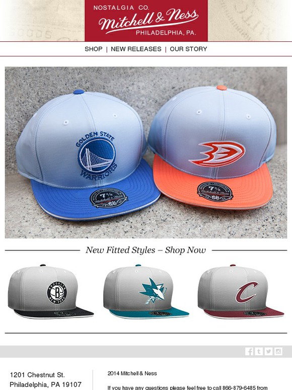 Mitchell & Ness: New Fitted Styles - Fade High Crown Fitted - Shop Now ...