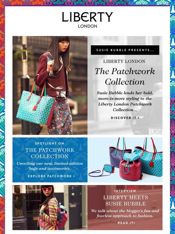 Liberty London: Just Launched! The Limited-Edition Patchwork Collection ...
