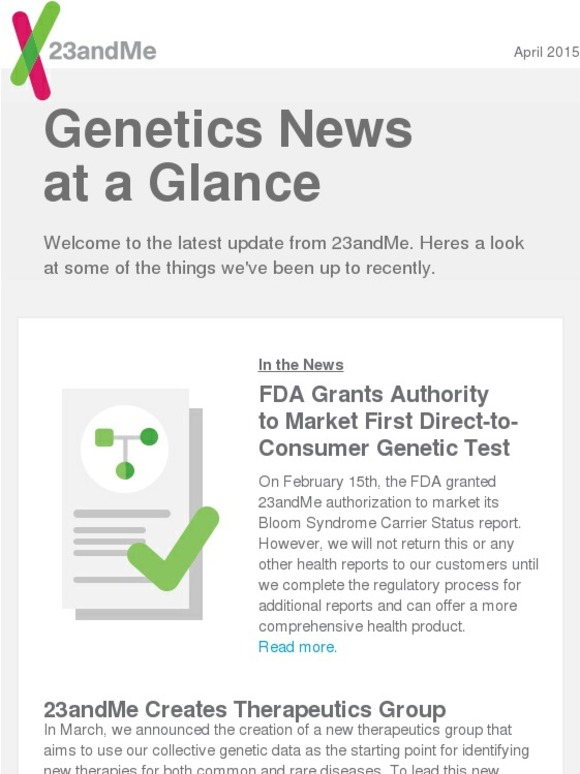 23andMe: News and updates from 23andMe | Milled