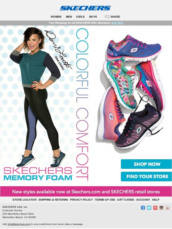 SKECHERS: Colorful Comfort: Shop new styles for Spring with SKECHERS ...