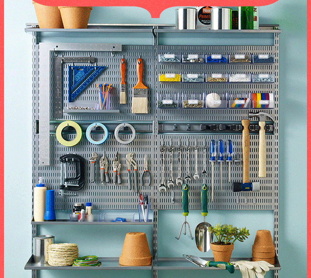 The Container Store: Week 6: Gear Up Your Garage with elfa utility ...
