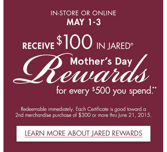 Jared: Your $100 Preferred Guest Offer | Milled