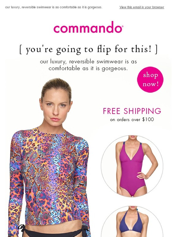 Commando: make a splash with commando swim! | Milled