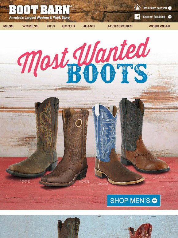 Boot Barn: Most Wanted Boots | Milled