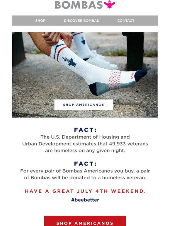 Bombas: Socks For Homeless Veterans | Milled