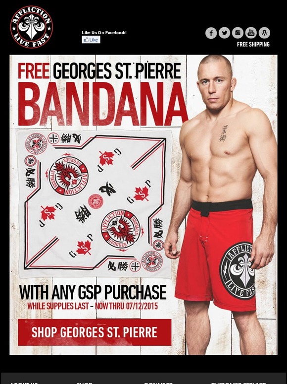 Affliction: Free GSP Bandana With any GSP Purchase! | Milled