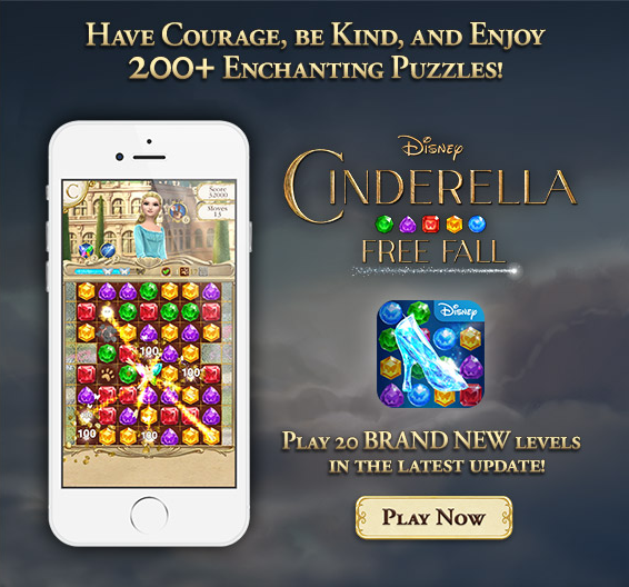 Disney Store: Cinderella Free Fall - Play 20 NEW Levels in this ...