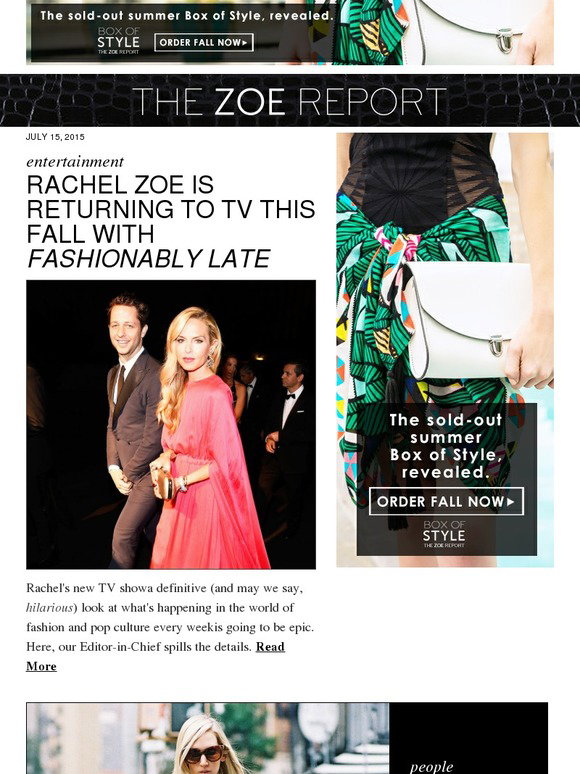 The Zoe Report: Rachel Zoe Is Coming Back To TV! | Milled