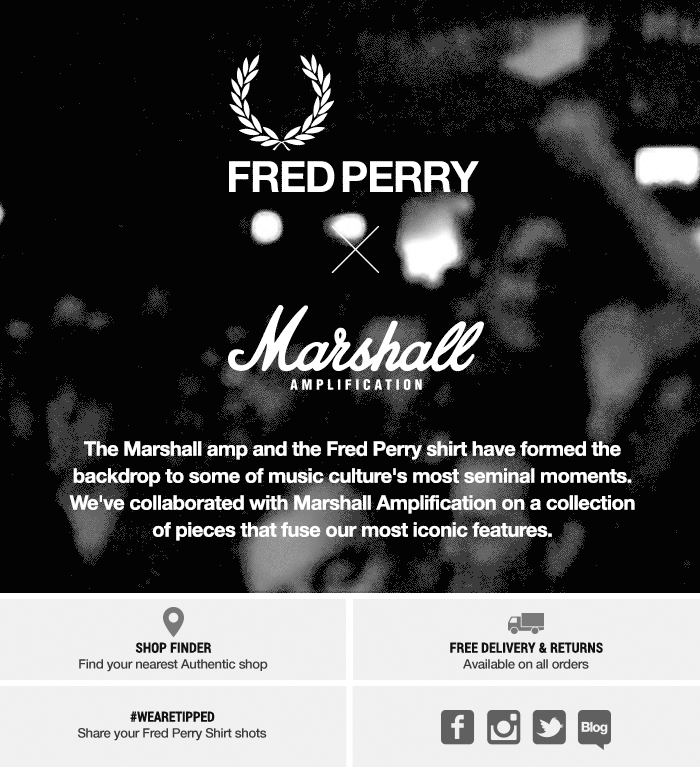 Fred Perry: Fred Perry x Marshall Amplification | Milled