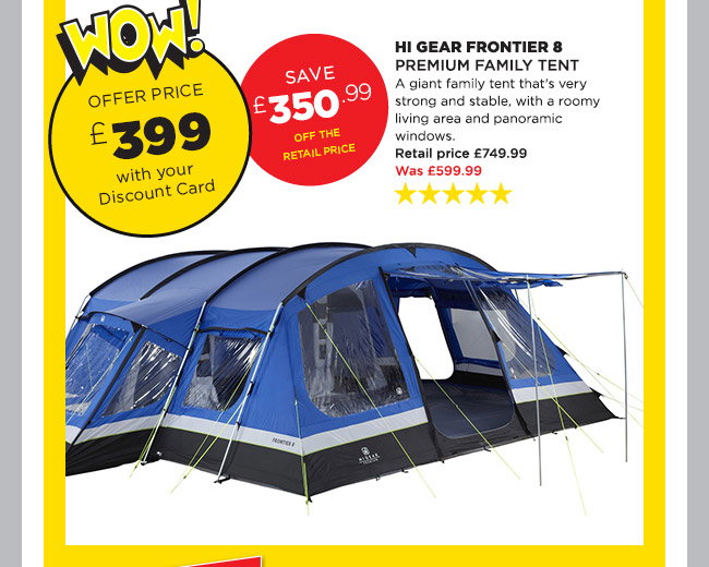 Go Outdoors: Up to 40% off Tents continues! Airgo Stratus back in stock ...