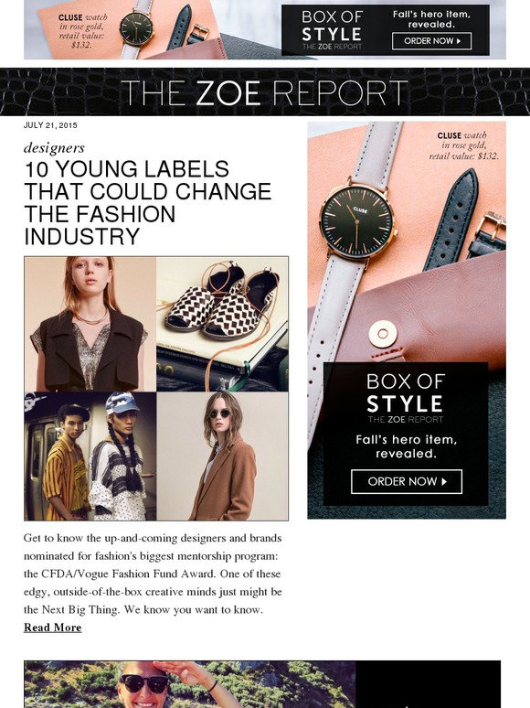 The Zoe Report: The 10 Emerging Designers You Need To Know | Milled