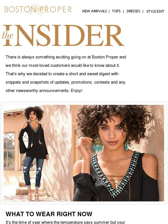 Boston Proper: The INSIDER: Late Summer Issue | Milled