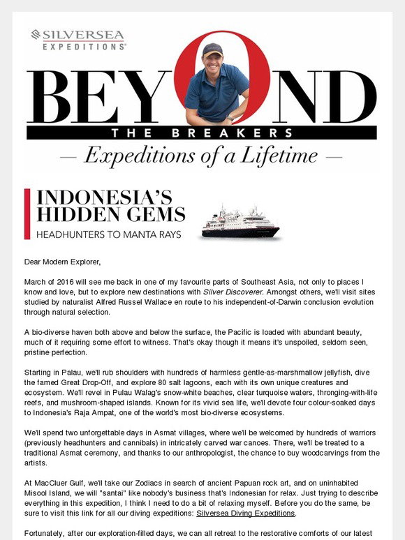Silversea: Beyond the Breakers – A Letter from Conrad Combrink | Milled