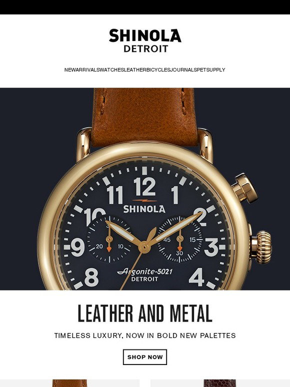 Shinola: Bold New Colors for The Runwell and The Brakeman | Milled