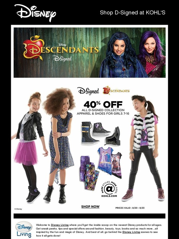 Disney Store: Just In! D-Signed Descendants Latest Disney-Inspired ...