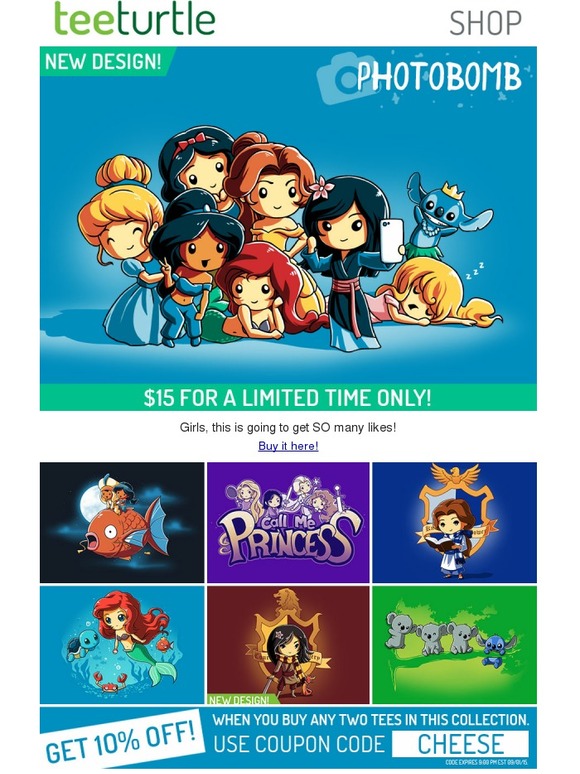 TeeTurtle: Say “Princess” and smile! 💁 📷 | Milled