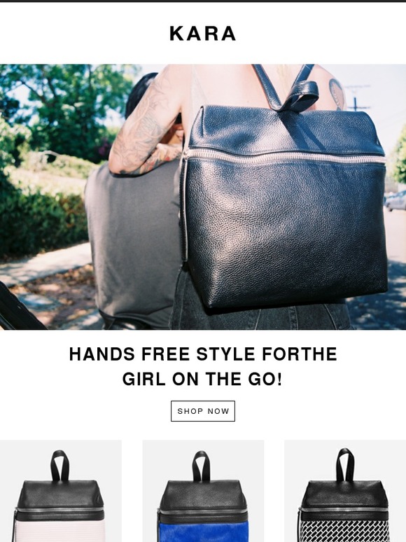 KARA: The KARA Backpack: Hands Free Style | Milled