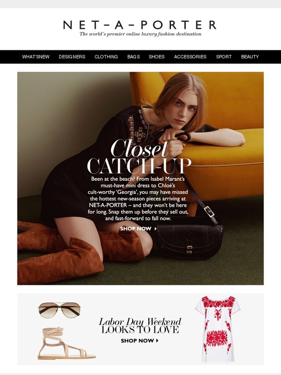 Net-A-Porter: Closet catch-up: What you missed while at the beach | Milled