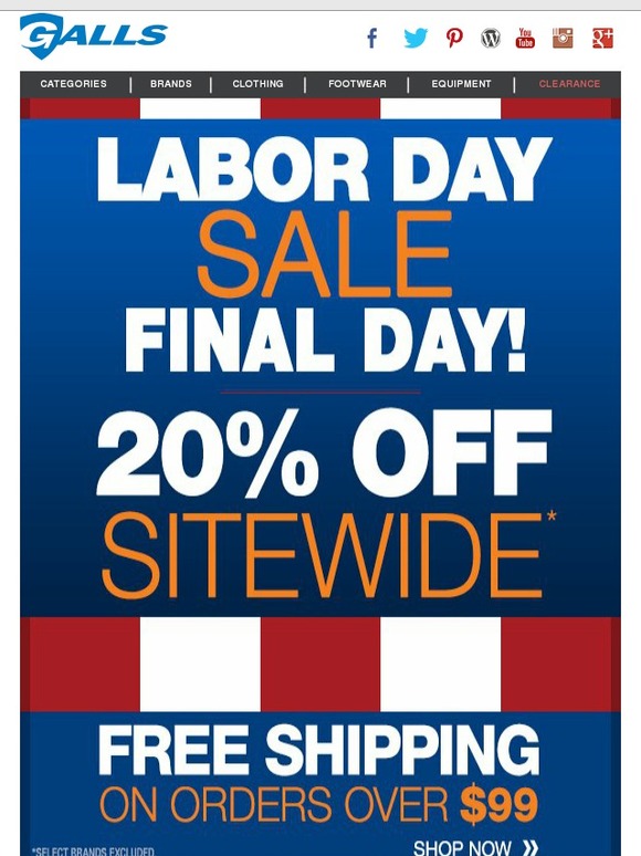 Galls: Final Hours!! Save 20% Sitewide | Milled