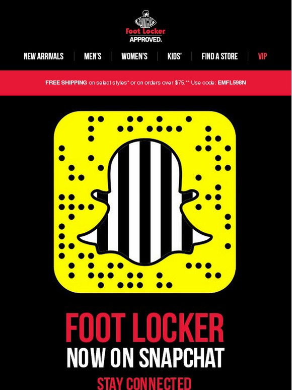 Foot Locker: Add us on Snapchat! | Milled