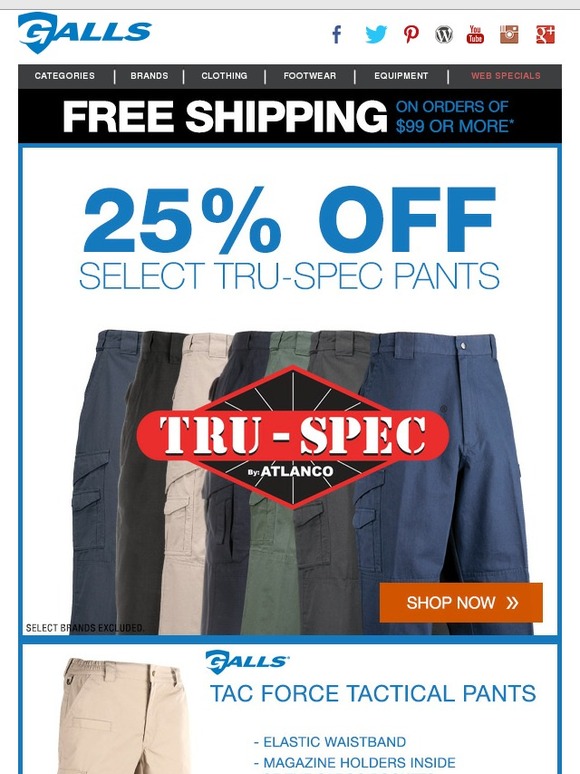 Galls: Tactical Pants Sale + Save Up to $25% | Milled