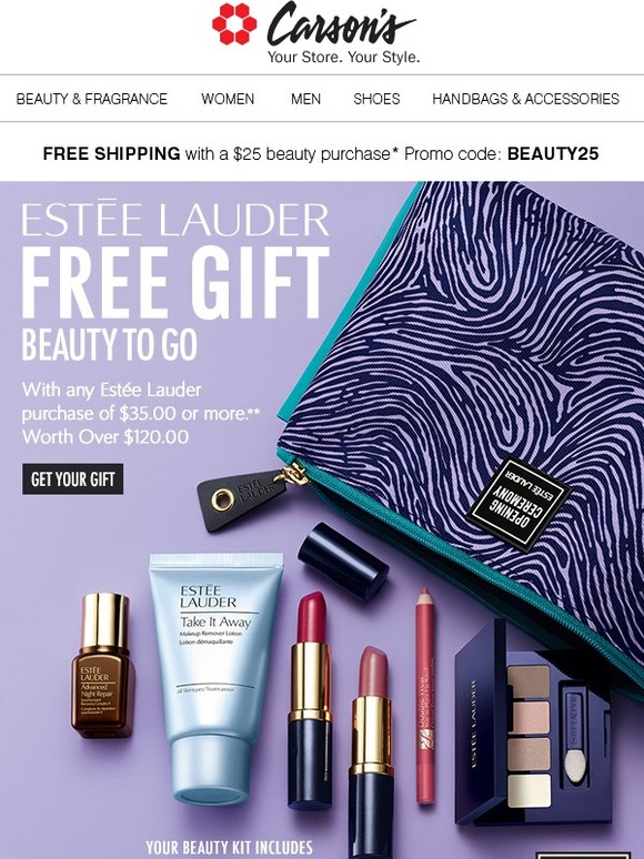 Carson's: Estée Lauder: FREE Gift w/your $35 Lauder Purchase** | Milled