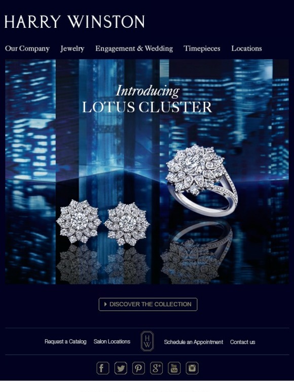 Harry Winston: Introducing the Lotus Cluster Collection | Milled